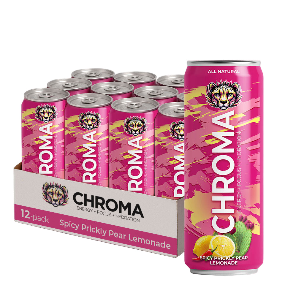 Chroma Spicy Prickly Pear Lemonade All Natural Energy + Focus + Hydrat ...